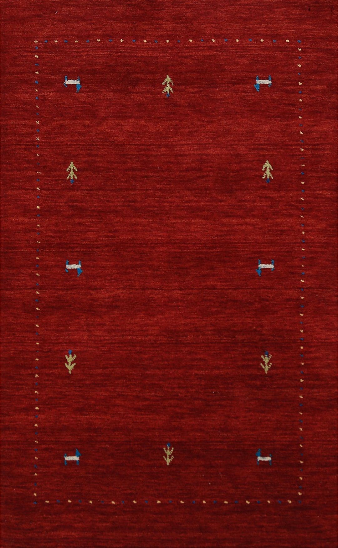 Handmade Burgundy / Red Gabbeh Oriental Foyer Rug 3x5 - Etsy