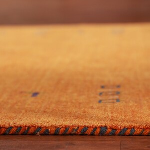 Handmade Orange Wool Gabbeh Indian Area Rug 5x8 - Etsy