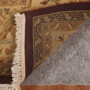 Purple & Gold Floral Agra Oriental Area Rug 9x12, Handmade Traditional ...