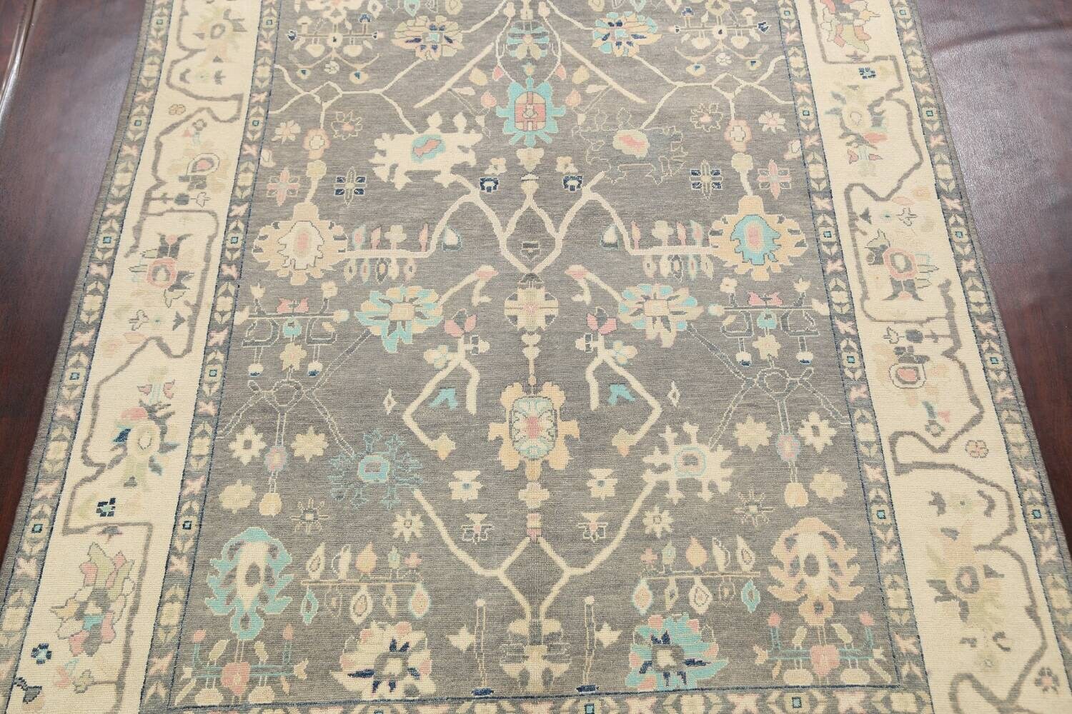 Authentic Oushak Turkish rug Hand knotted Oriental Area Rug | Etsy