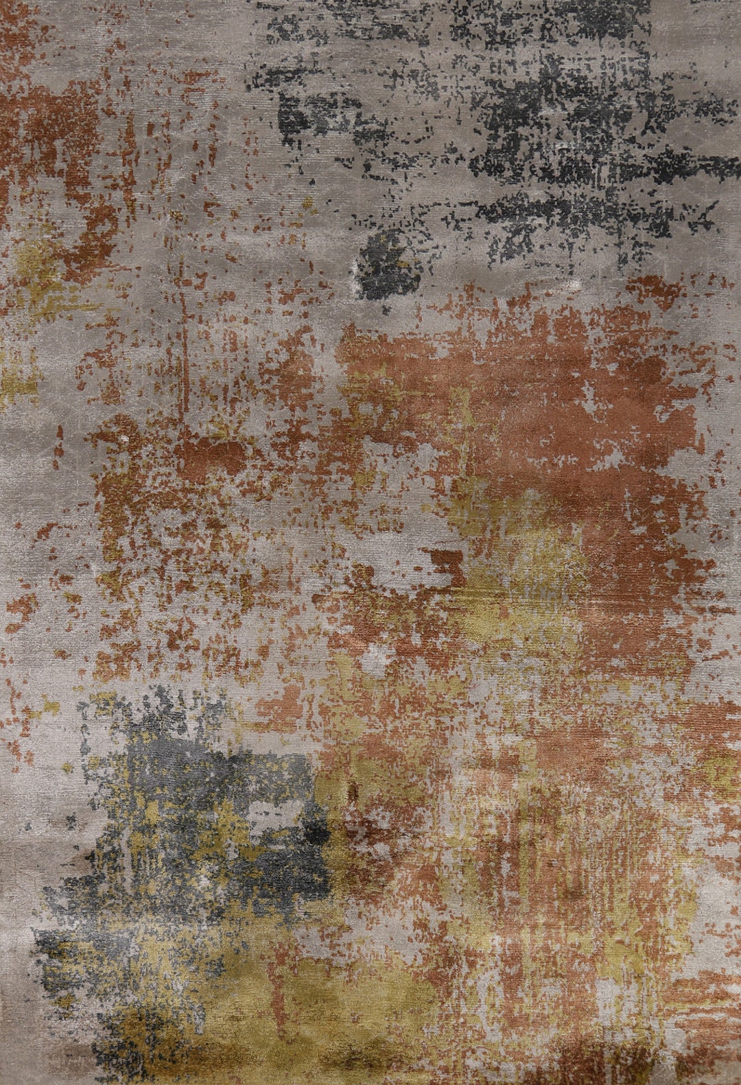 Abstract Indian Area Rug 6x8, Handmade Contemporary Wool Carpet - Etsy