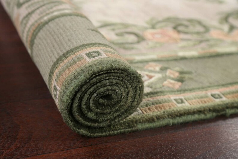 Beige & Green Nepalese Rug 4x6 Oriental Area Rug Floral Rug - Etsy
