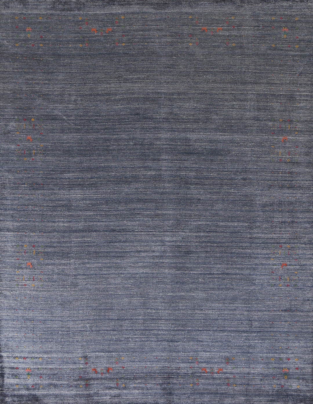 Hand-knotted Striped Blue Gabbeh Indian Area Rug 8x10 - Etsy