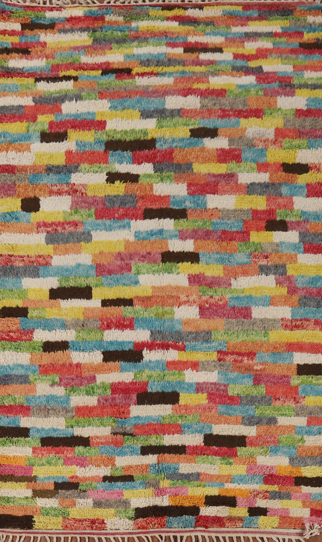 Handmade Multi-color Moroccan Wool Area Rug 6x10 - Etsy