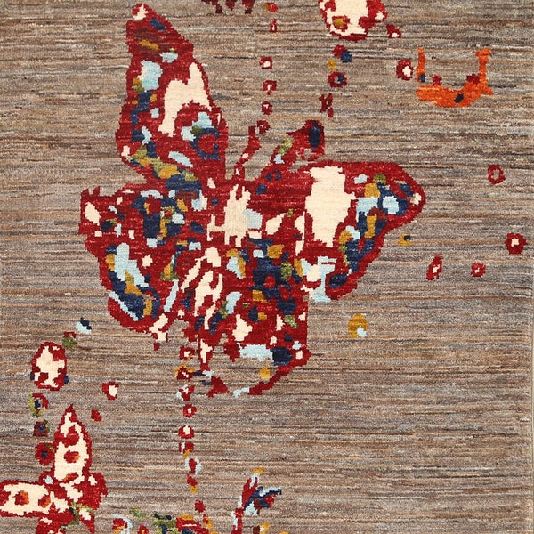 Modern Abstract Rug - Etsy