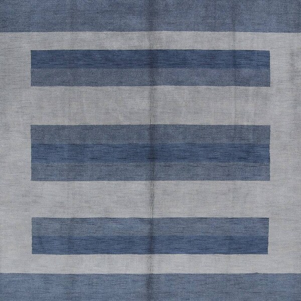 Blue Striped Rug - Etsy