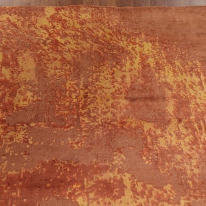 Handmade Orange Modern Abstract Rug 4x6 - Etsy