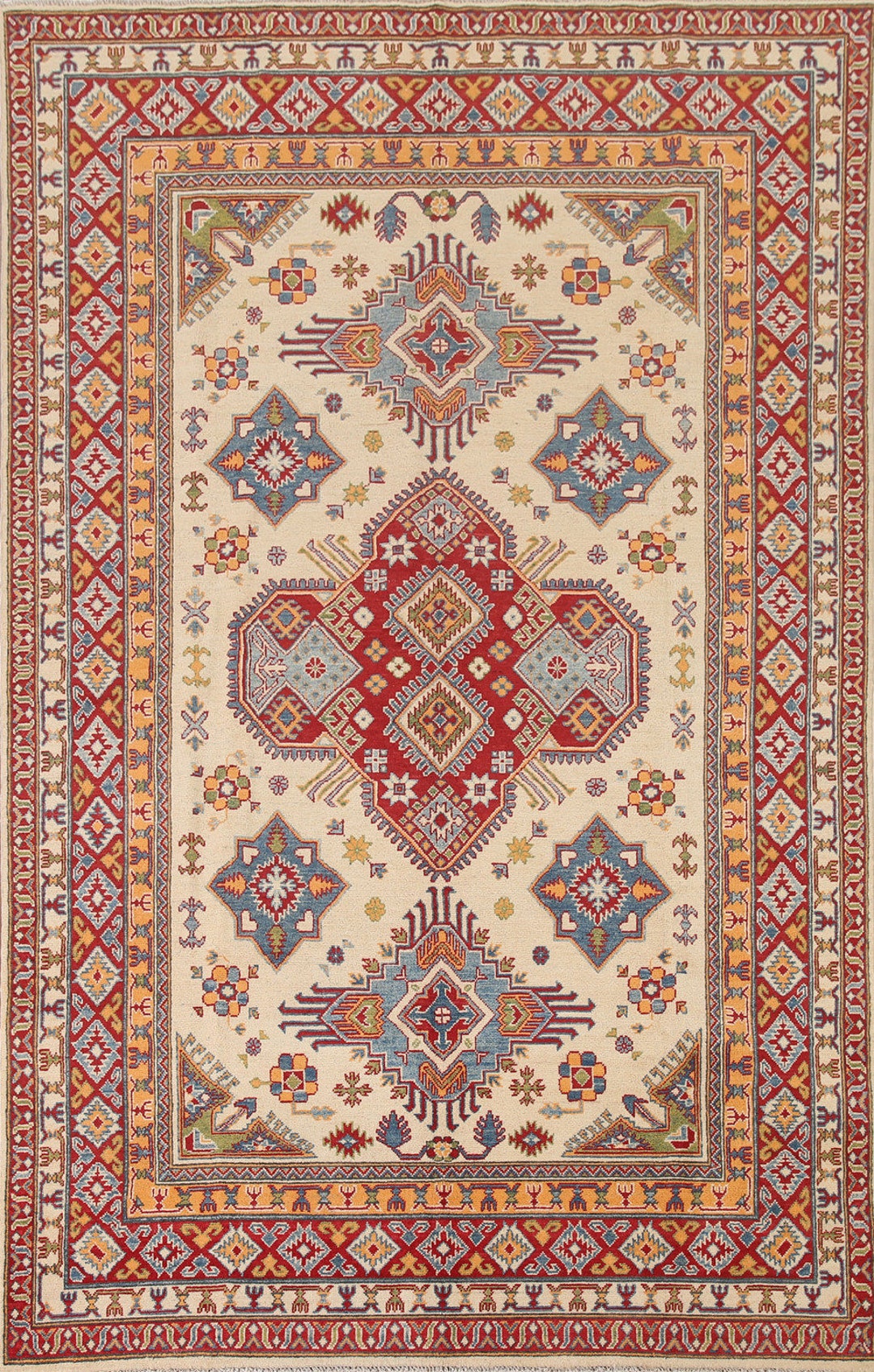 Traditional Kazak Oriental Area Rug 6x10 - Etsy