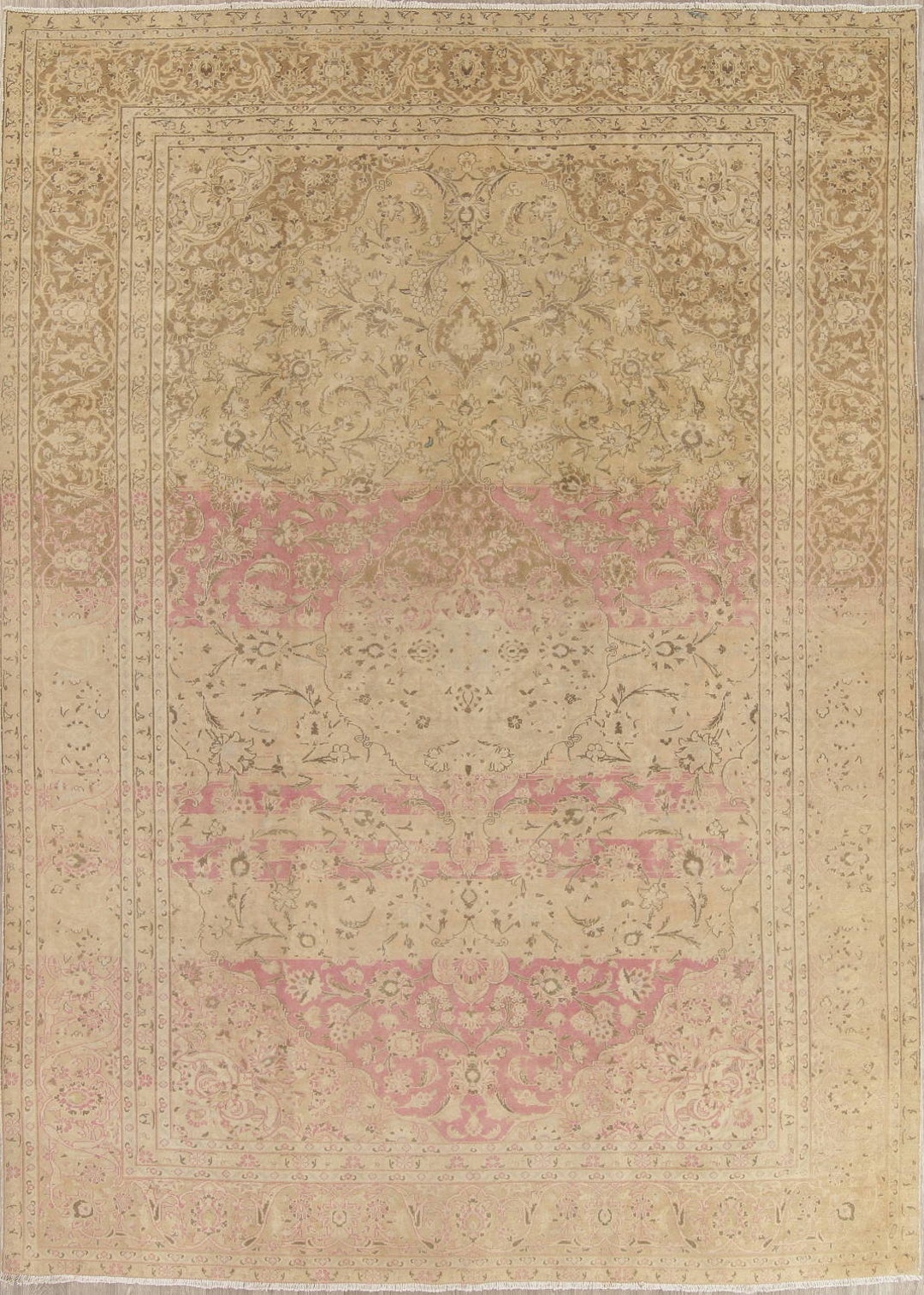 Antique Muted Rug 9x13, Distressed Handmade Area Rug - Etsy