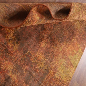 Orange / Rust Handmade Modern Abstract Rug 4x6 - Etsy