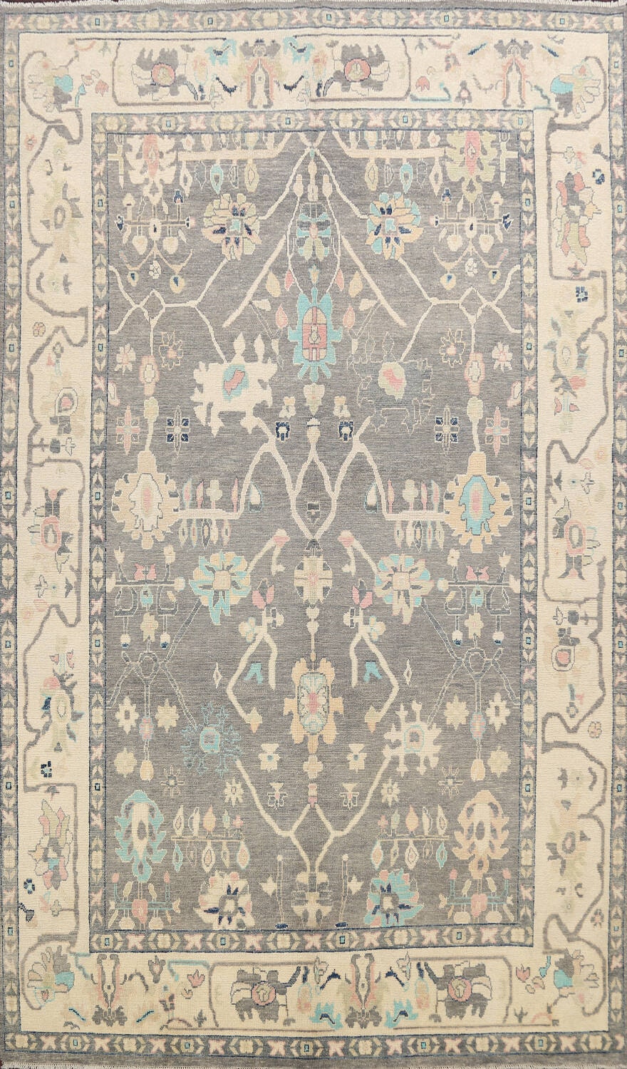 Authentic Oushak Turkish rug Hand knotted Oriental Area Rug | Etsy