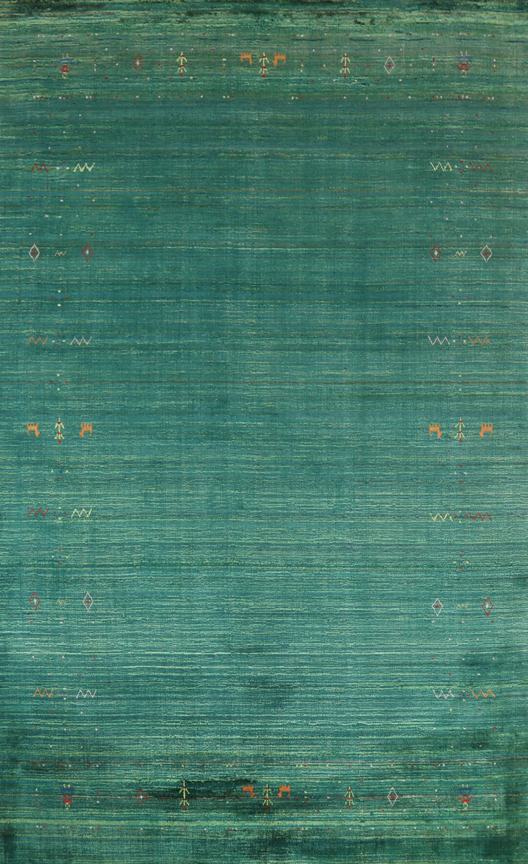 Tribal Green / Teal Handmade Wool Gabbeh Oriental Area Rug 6x9 - Etsy