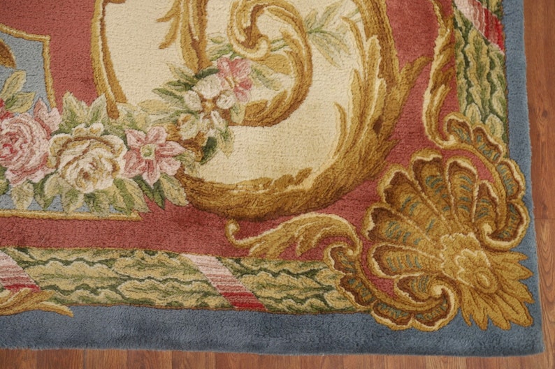Handmade Traditional Aubusson Vegetable Dye Area Rug 9x15 - Etsy