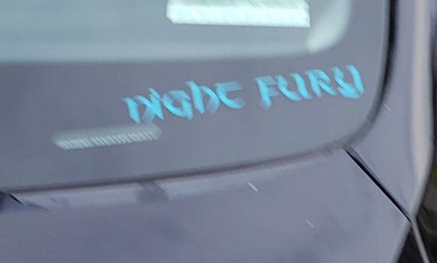 Light Fury or Night Fury Small decal | Etsy