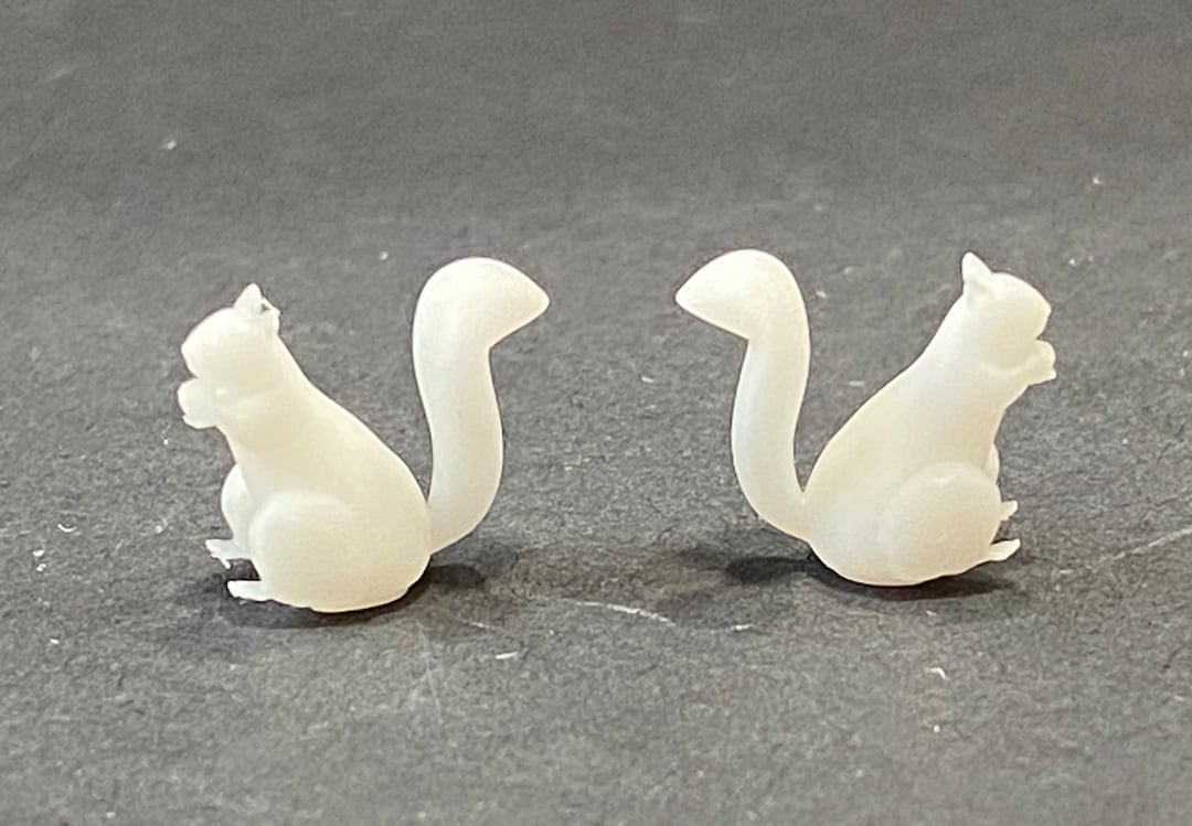 1:24 Scale Squirrels (2) Kit * Dollhouse Miniature * G Scale / Gauge ...