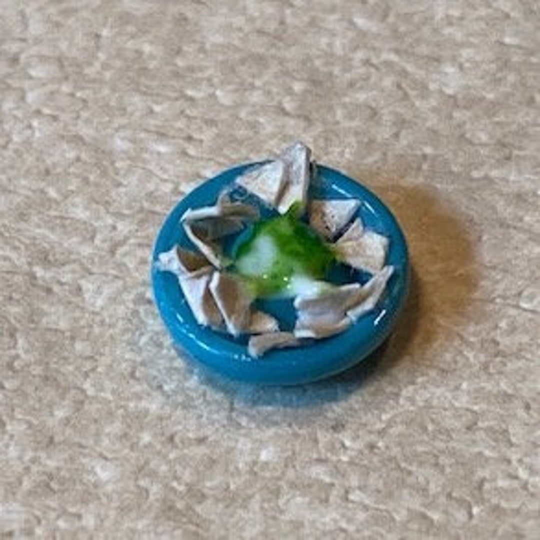 1:48 Scale Round Chips & Dip Bowl Kit * Dollhouse Miniature * O Scale ...