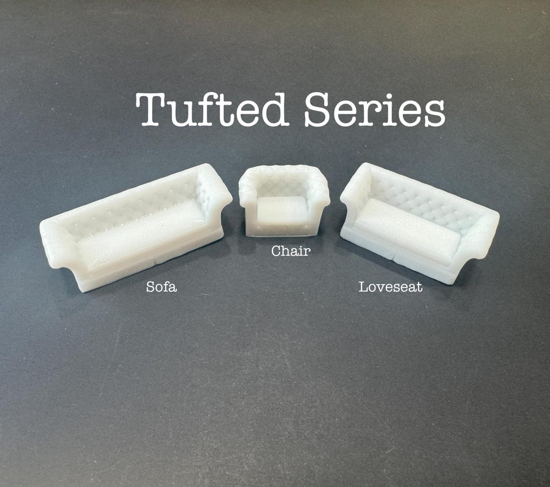 1:144 Scale Tufted Series Furniture Kits * Dollhouse Miniature * N ...