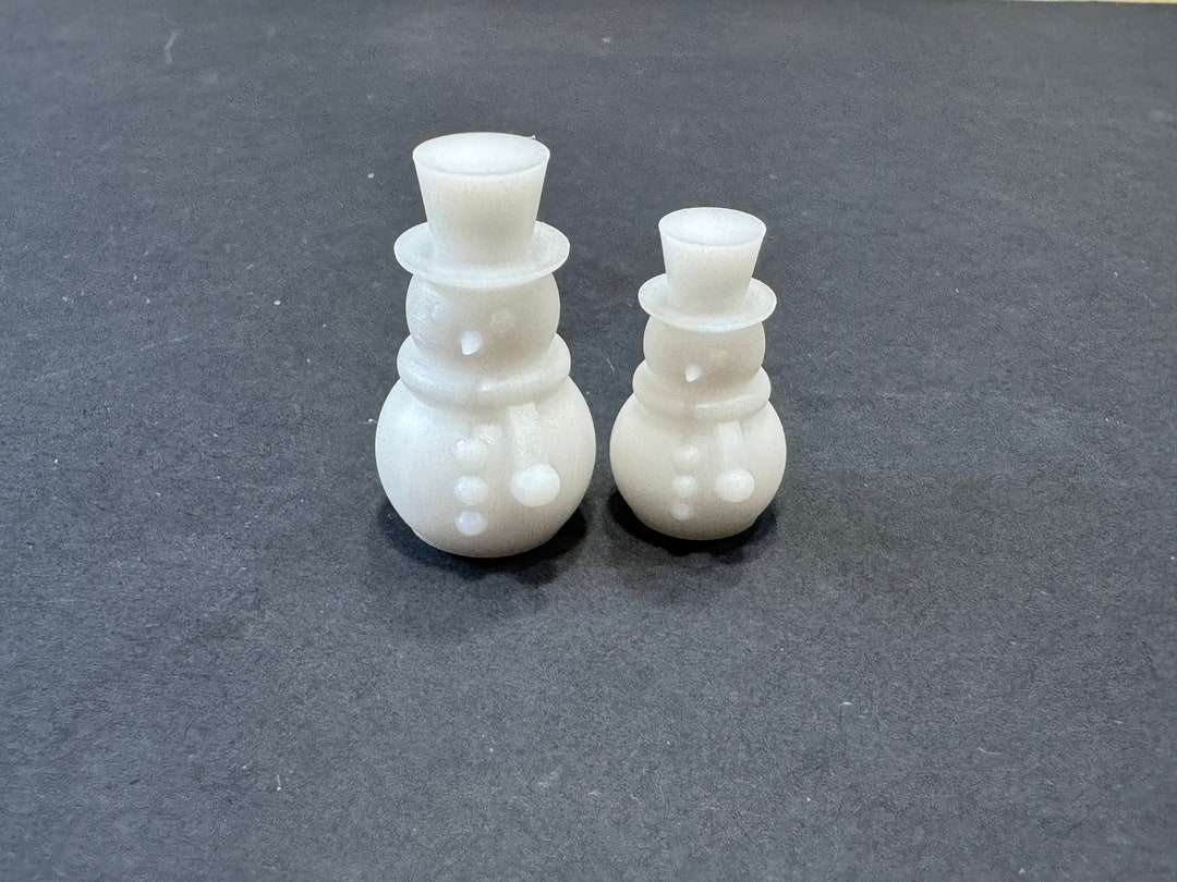 1:12 Scale Snowmen Decor #2 (2) Kit * Dollhouse Miniature * 3D Printed ...