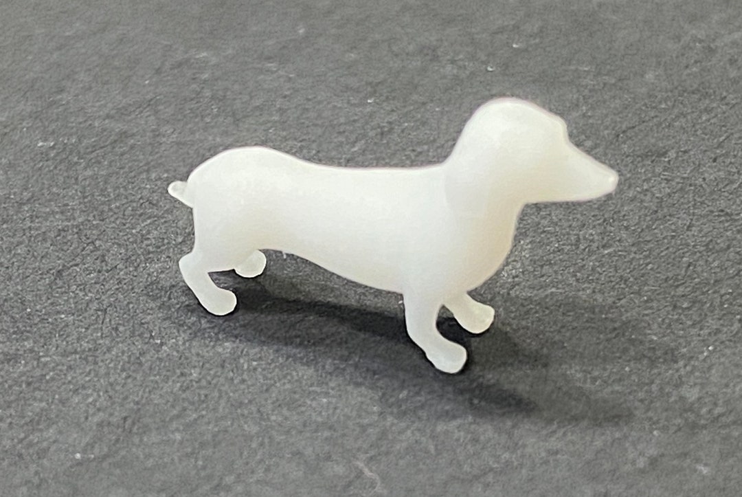 1:48 Scale Dachshund Dog Kit * Dollhouse Miniature * O Scale / Gauge ...