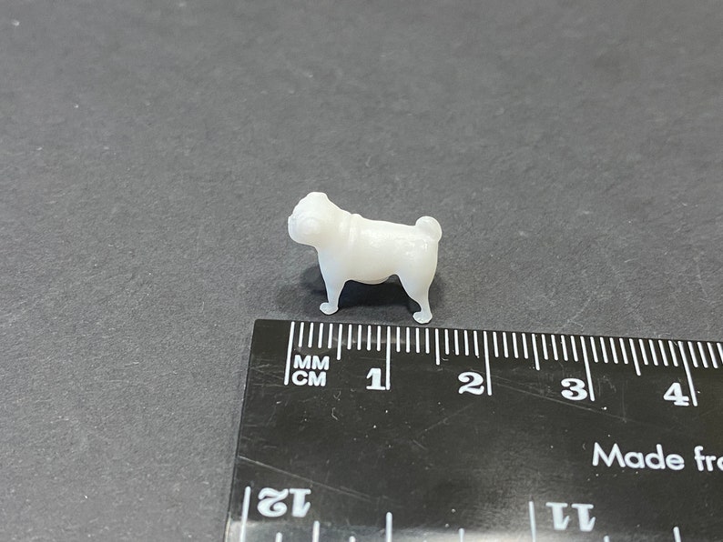 1:24 Scale Pug Dog Kit * Dollhouse Miniature G Scale Gauge 3D Printed ...