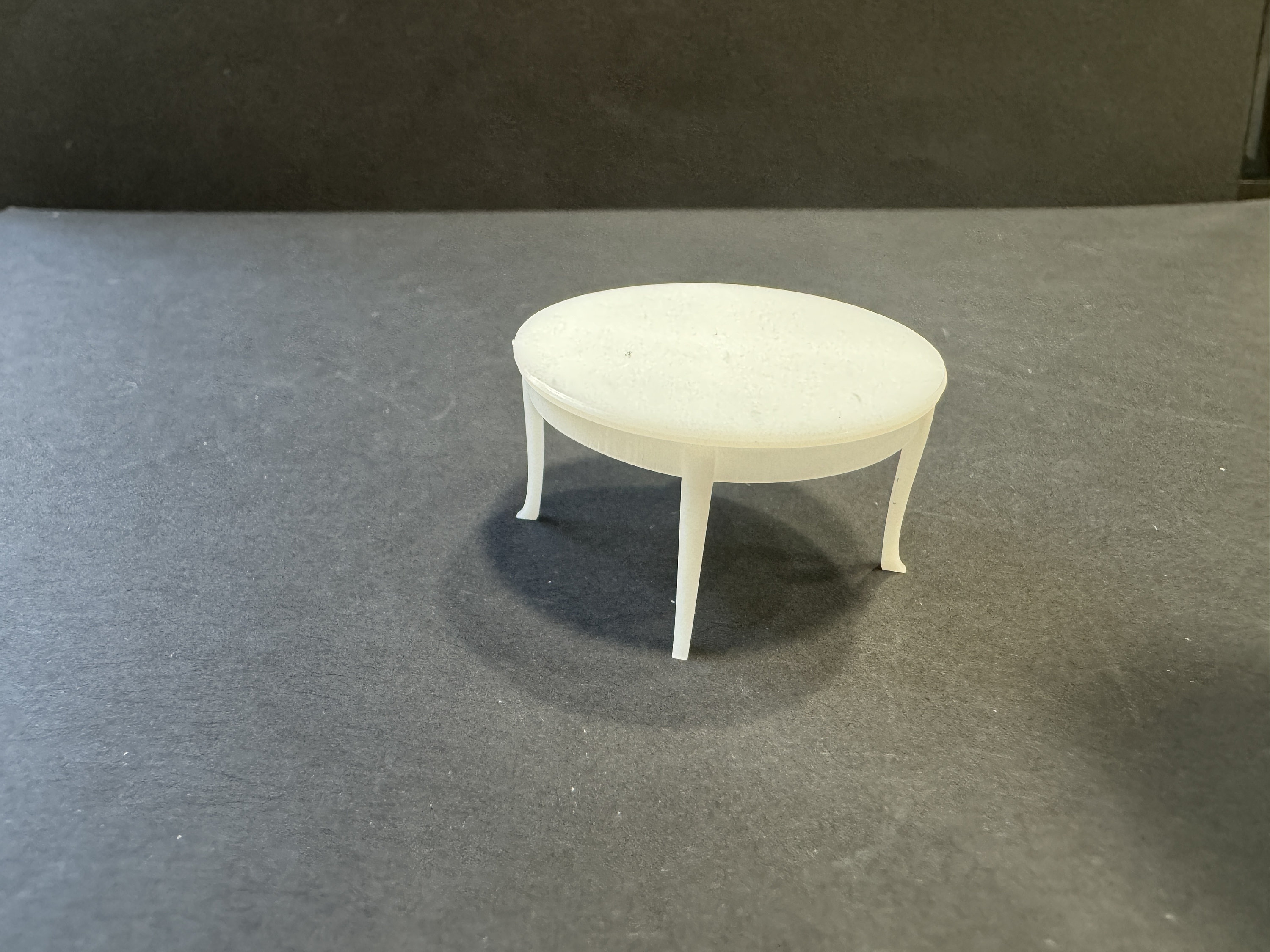 1:24 Scale Round Coffee Table Kit * Dollhouse Miniature * G Gauge * 3D ...