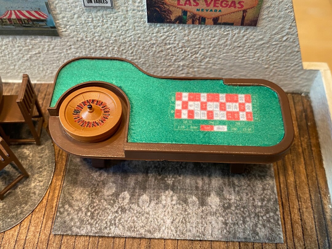 1:24 Scale Roulette Table Kit * Dollhouse Miniature * G Gauge * 3D ...
