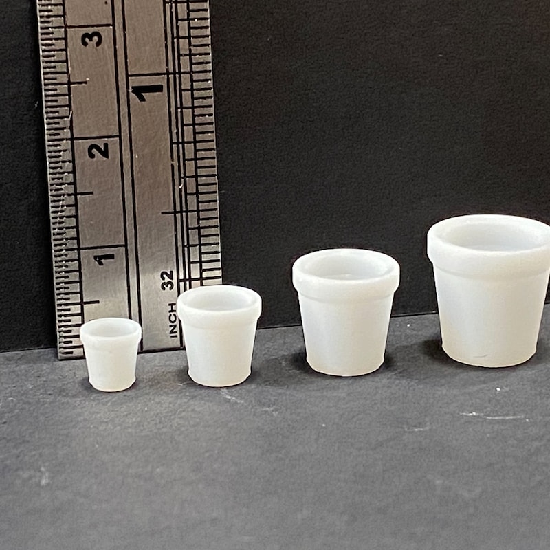 1:24 Miniature Plant Pots - Etsy