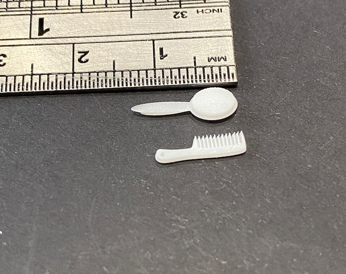 1:24 Scale Comb & Brush Kit * Dollhouse Miniature * G Scale / Gauge ...