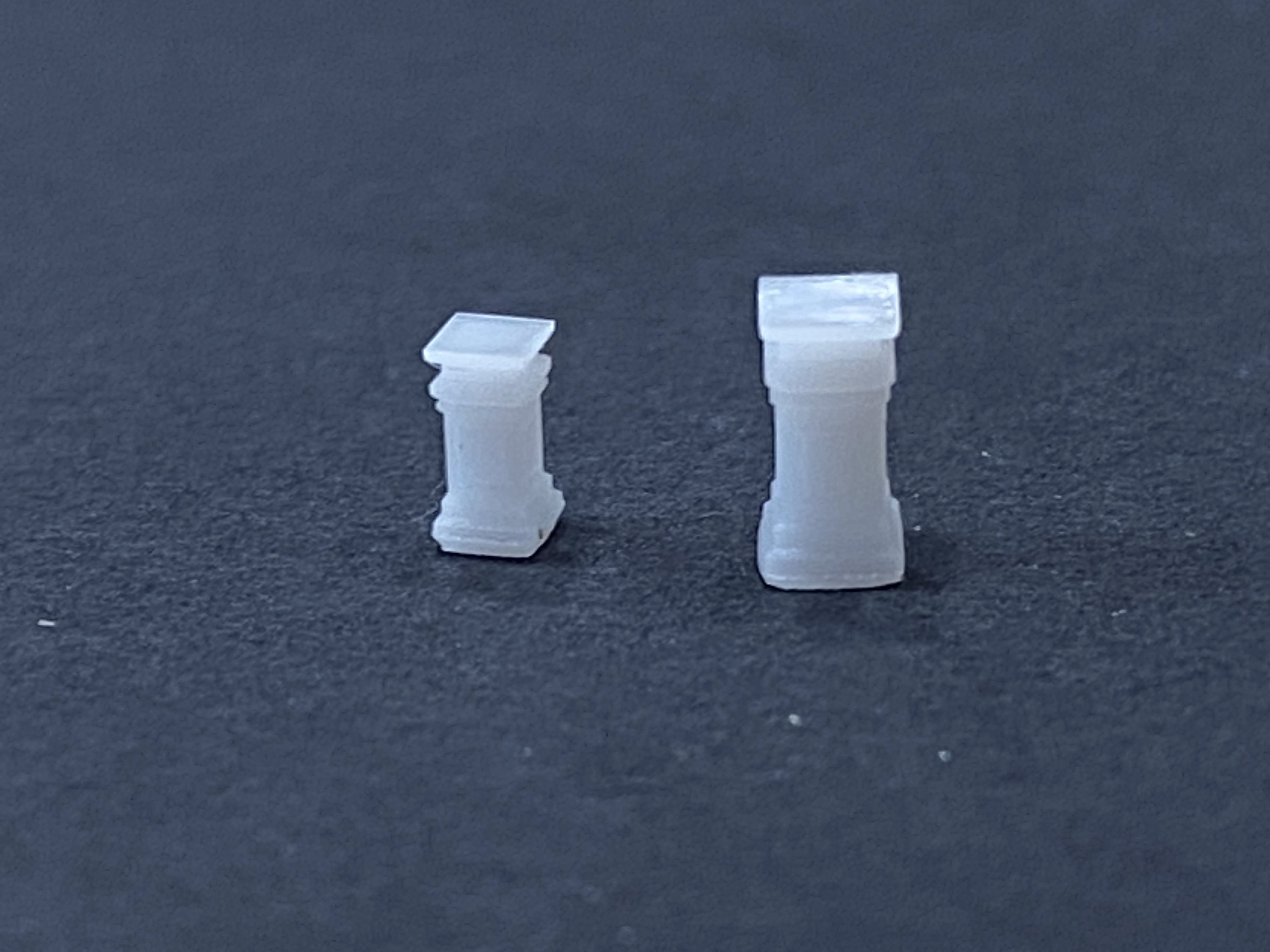 1:144 Scale Pedestals Kit * Dollhouse Miniature * N Scale / Gauge * 3D ...