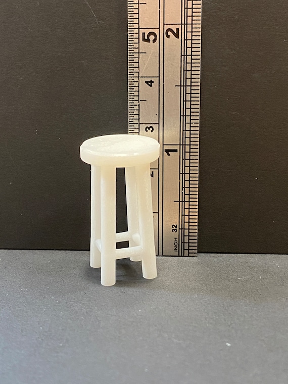 1:24 Scale Stool Counter Height Dollhouse Miniature G - Etsy