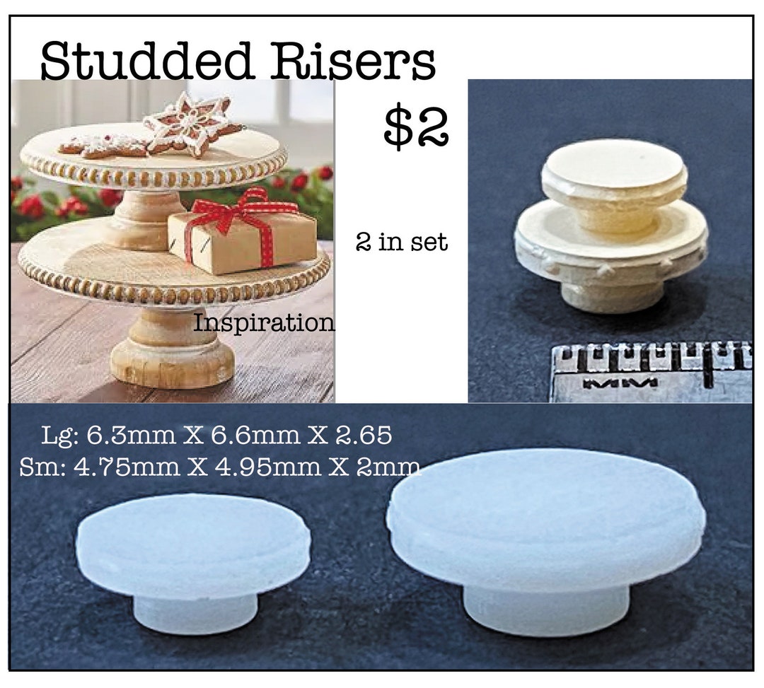 1:48 Scale Studded Risers (set of 2) Kit * Dollhouse Miniature * O ...