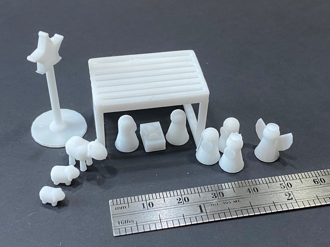 1:12 Scale Nativity Set Kit * Dollhouse Miniature * 3D Printed ...