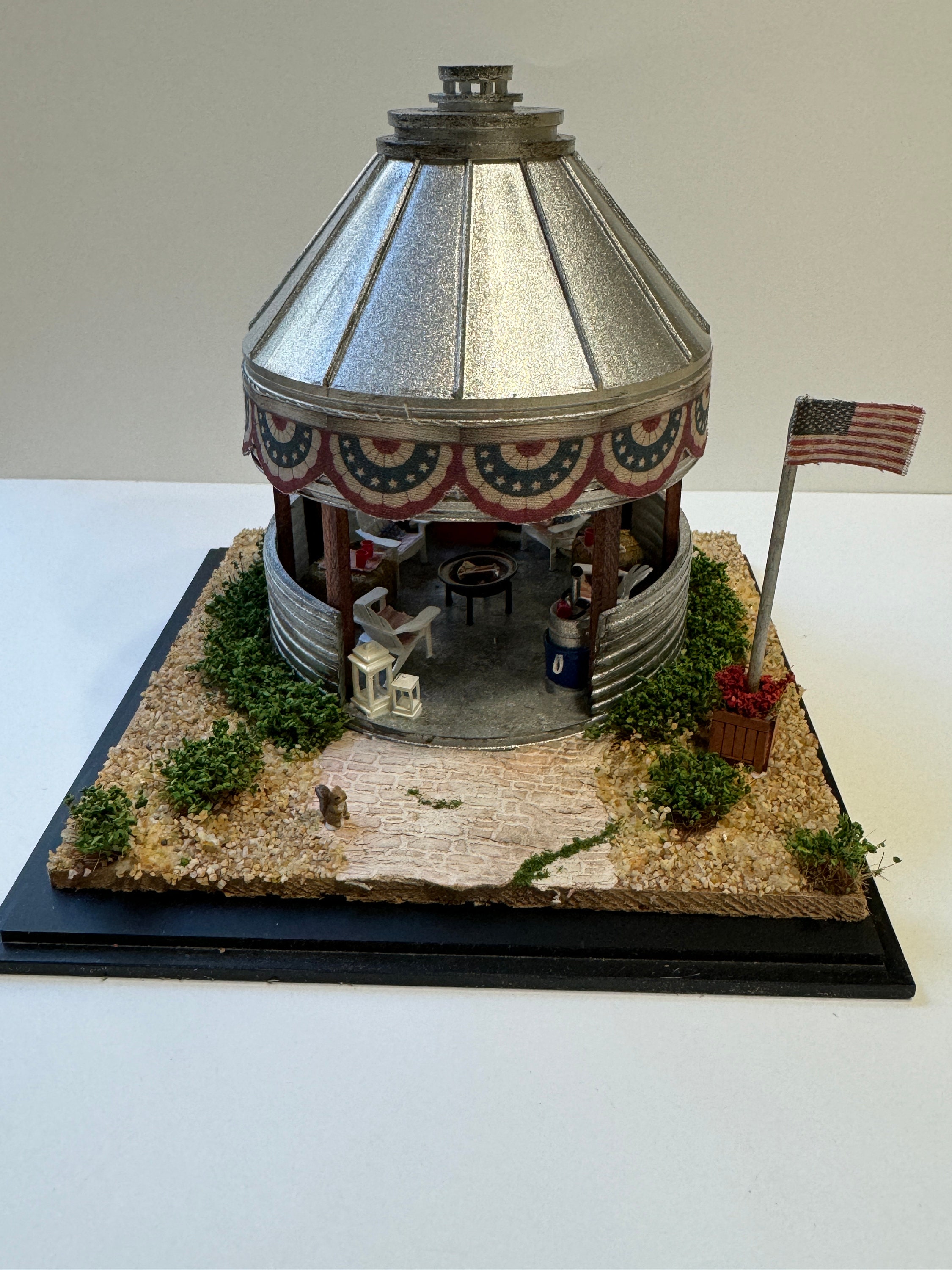 1:24 Scale USA Bunting Flags Kit * Dollhouse Miniature * G Gauge * 3D ...