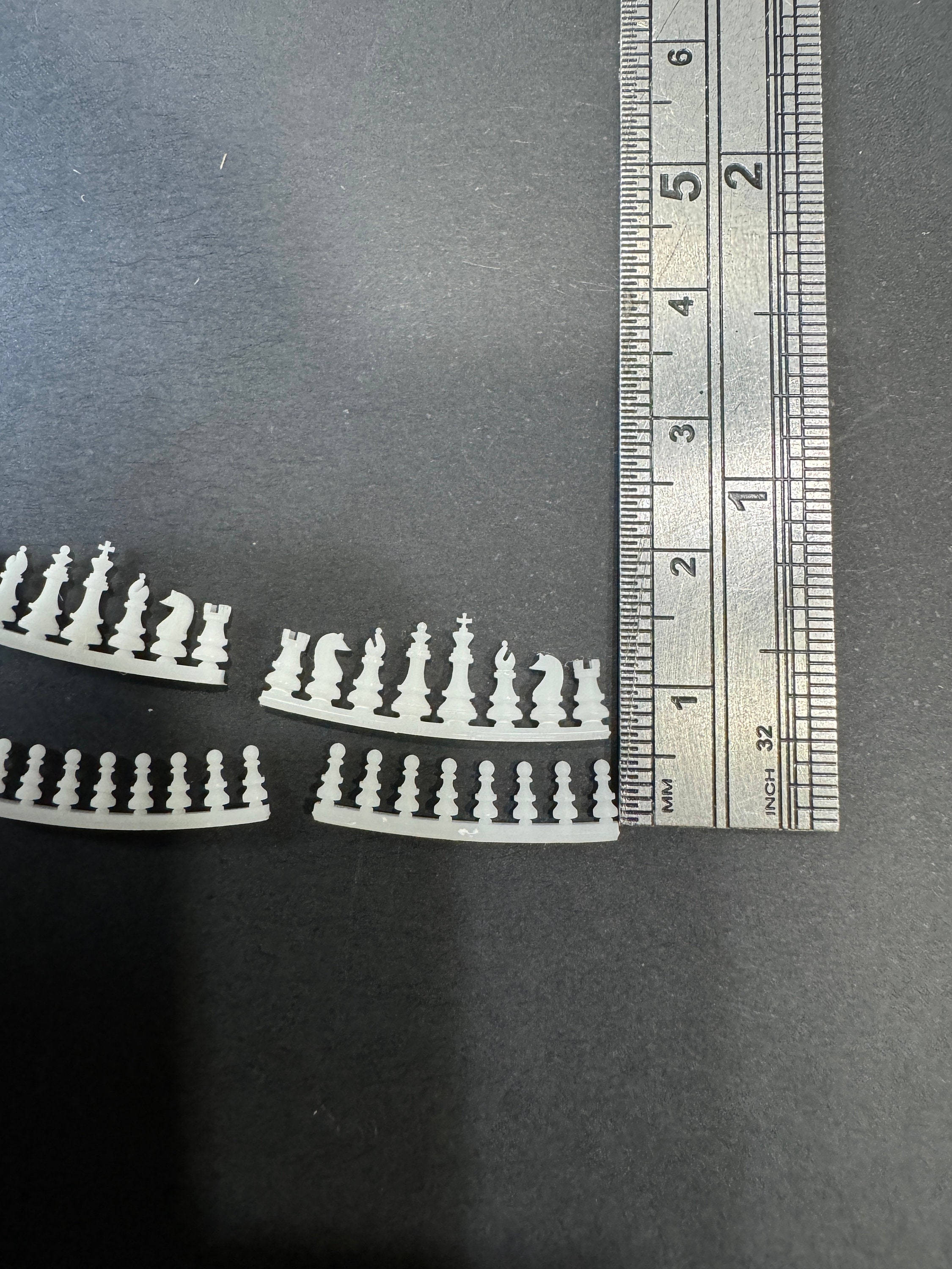 1:12 Scale Chess Pieces ONLY Kit * Dollhouse Miniature * 3D Printed ...