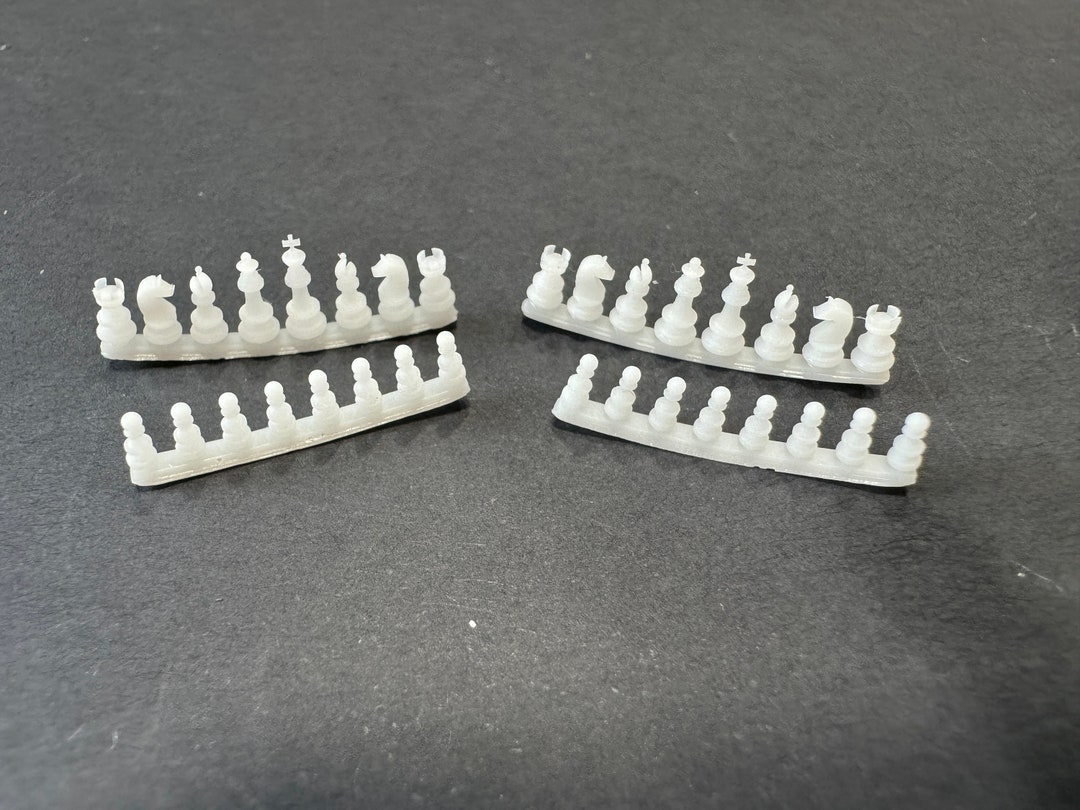 1:12 Scale Chess Pieces ONLY Kit * Dollhouse Miniature * 3D Printed ...