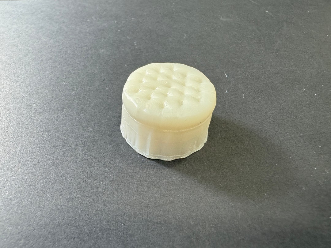 1:24 Scale Ottoman Round Fancy Kit Dollhouse Miniature G Gauge 3D ...