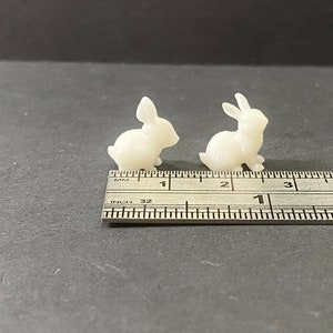 1:24 Scale Bunnies (2) Kit * Dollhouse Miniature * G Scale / Gauge * 3D ...