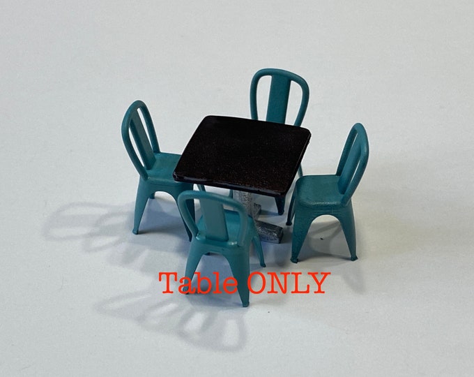 1:48 Scale Square Kitchen Table Kit * Dollhouse Miniature * O Scale ...