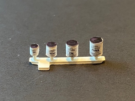 1:48 Scale Canister Set ROUND Kit Dollhouse Miniature O - Etsy