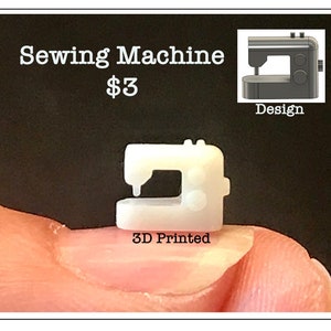 1:48 Scale Sewing Machine Kit * Dollhouse Miniature * O Scale / Gauge ...