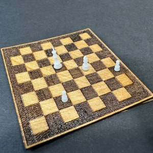 1:12 Scale Chess Set Kit * Dollhouse Miniature * 3D Printed ...