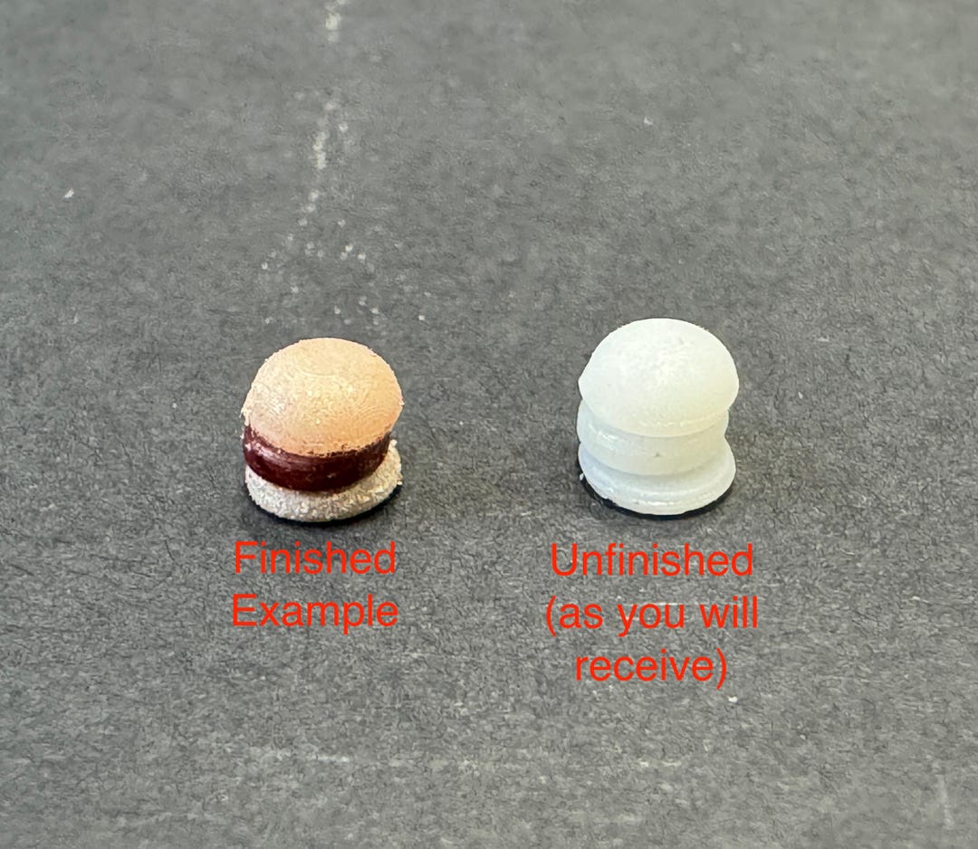 1:24 Scale Hamburger With Buns (2) Kit * Dollhouse Miniature * G Gauge ...