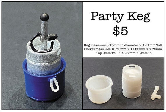 1:48 Scale Party Keg Kit Dollhouse Miniature O Scale / | Etsy
