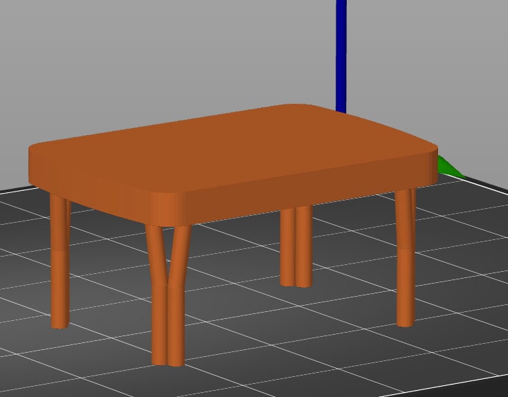 1:144 Scale 50's Retro Table ONLY Kit * Dollhouse Miniature * N Gauge ...