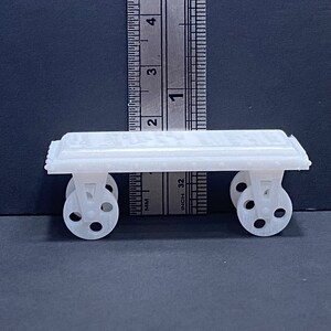 1:24 Scale Bench With Wheels Kit * Dollhouse Miniature * G Scale ...