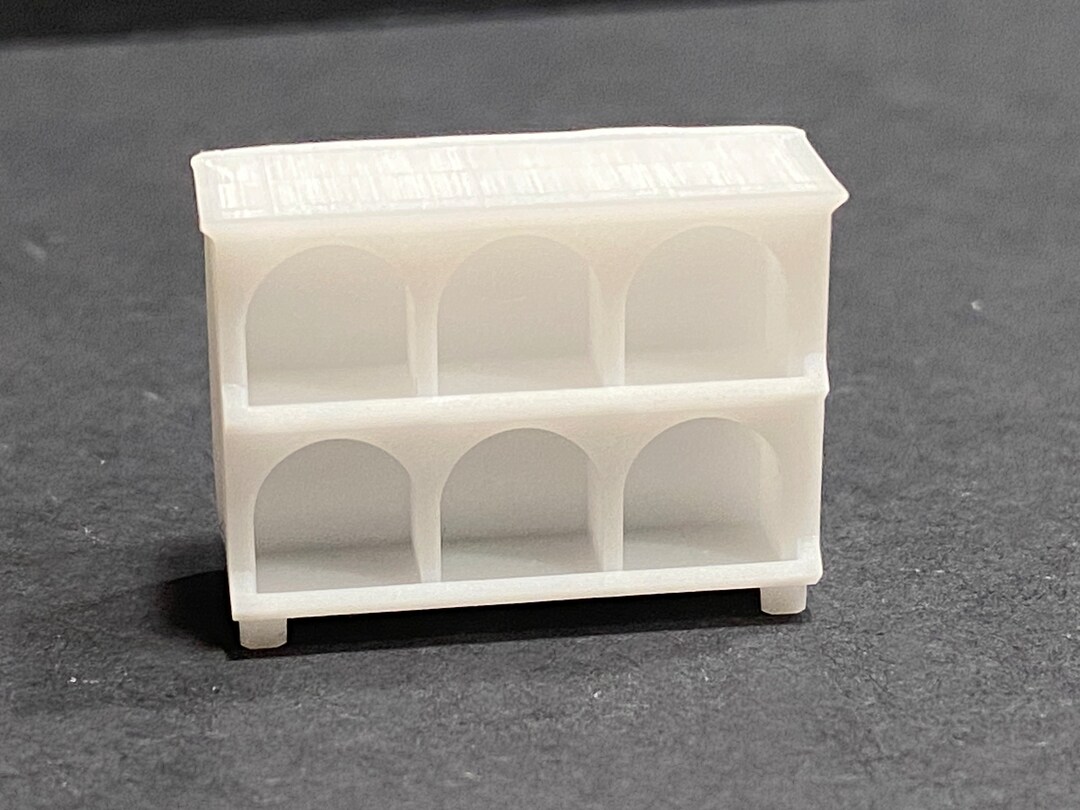 1:48 Scale Arched Cubby Cabinet Kit * Dollhouse Miniature * O Gauge ...