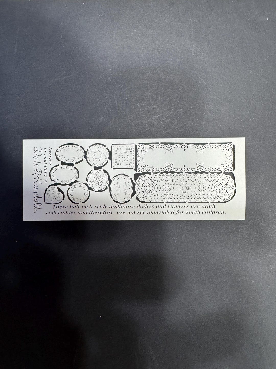 1:24 Scale Doilies & Runners Laser Cut * Jeannetta Kendall * Dollhouse ...