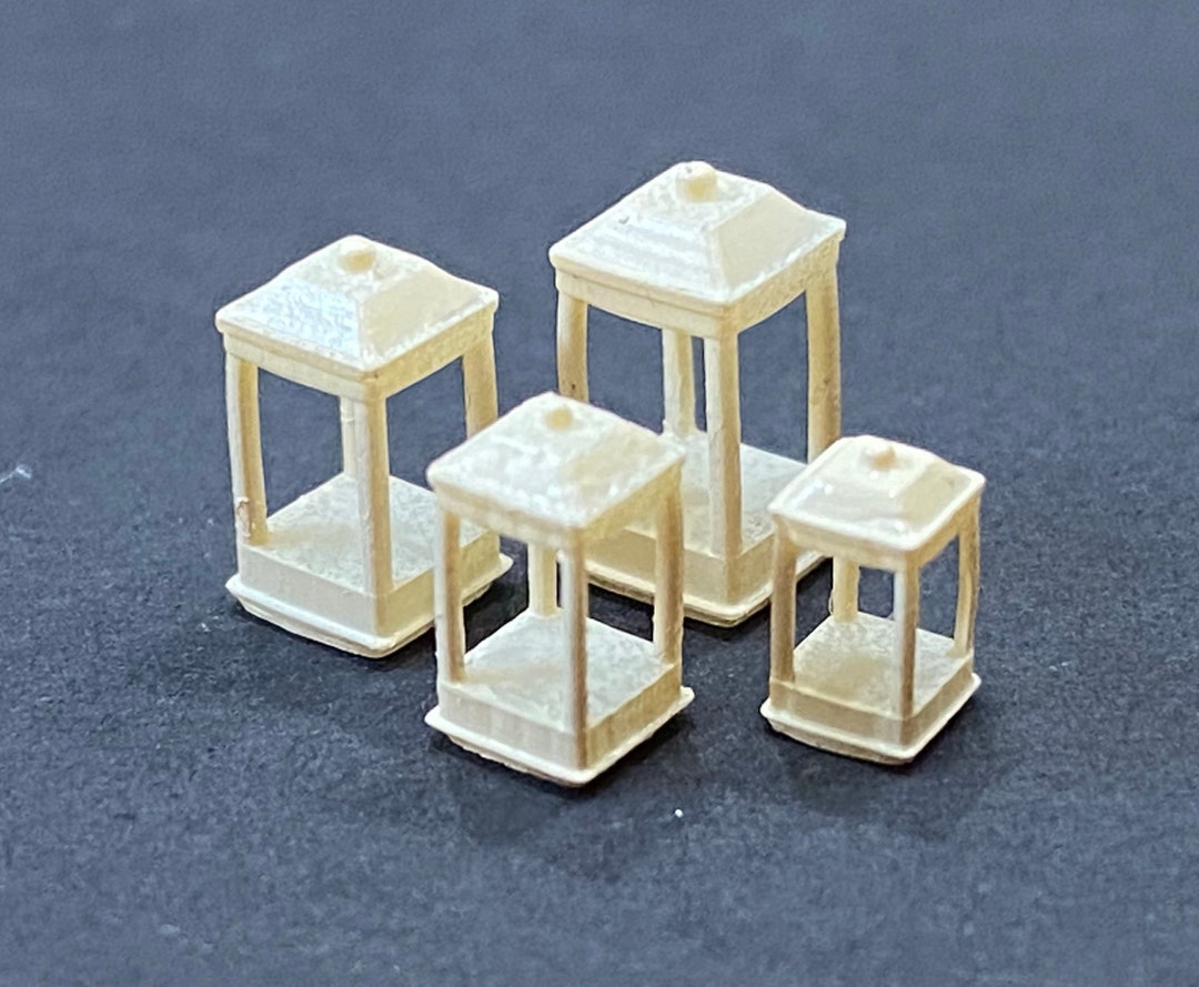 1:48 Scale Lanterns Set of 4 Kit * Dollhouse Miniature * O Scale ...