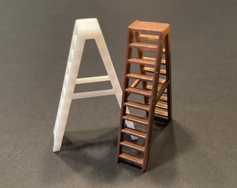 1:48 Scale Ladder Kit * Dollhouse Miniature * O Scale ...