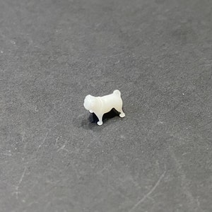 1:48 Scale Pug Dog Kit * Dollhouse Miniature * O Scale / Gauge * 3D ...